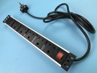 China 6-Outlet South Africa Power Strip with 16A 3250W Capacity - Aluminum Industrial Grade for Rack Mounting for sale