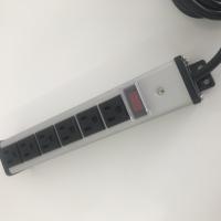 China Aluminum 6-Outlet Power Strip with 15A 1800W Capacity, UL1363 Certified for Industrial Use for sale