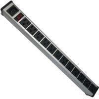 China SFC-IEC-A1B 12 Outlet Hardwired Power Strip 15A 1875VA with IEC C14 Input 5-14 Inch Aluminum Housing for sale