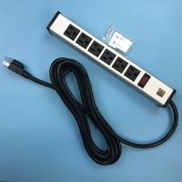 China Aluminum 6 Outlet Power Strip 15A 125V Overload Protection UL Listed for School Office for sale