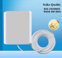 China GSM Wall Mounted N Female 868MHz Antenna 10dBi 2.4G Dual Band 806-2500MHz for sale