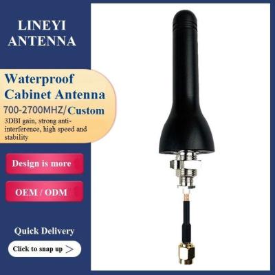 China RP SMA DC Ground 3dbi 470MHz 4G Mushroom Antenna Waterproof Cabinet Antenna 700-2700MHz for sale