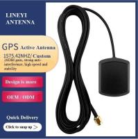 China 1575.42MHz GPS Glonass Beidou Car Antenna 28dBi High Gain Active Antenna IP68 Waterproof for sale