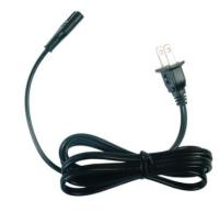 China American Nonpolar 2Pin Plug 125V AC Power Cord with Female Appliance Connector for Hair Straightener for sale