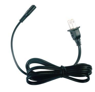 China American Nonpolar 2Pin Plug 125V AC Power Cord with Female Appliance Connector for Hair Straightener for sale