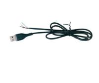 China USB 2.0 male plug with stress relief 4pin bare end cable assembly for computer peripherals for sale