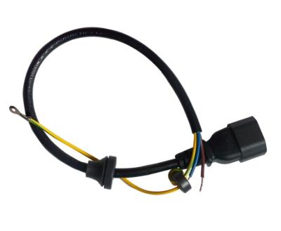 China IEC 320 Male Plug H05VV-F 3G0.75MM2 16A 250V Waterproof Extension Cable with Magnet Ring for sale