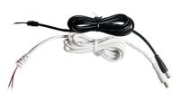 China Male 3.5mm DC Power Plug 5.5x2.1mm Cable Straight Joint with Stress Relief 2pin 300V for sale