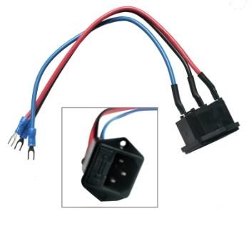 China IEC 320 C13 Male Plug 125V 250V 10A 13A to SV1.25 Terminals RV1.5mm2 Power Extension Cord for sale