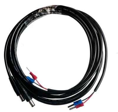 China Pre-insulated Insert Terminal DBV1.25-10 to DC Male Plug 5.5x2.5mm Cable Assembly 20AWG 300V for sale