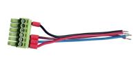 China 2EDGK350 6PIN Connector E1008 tube type terminals insert cable stripped custom ecu wiring harness for sale