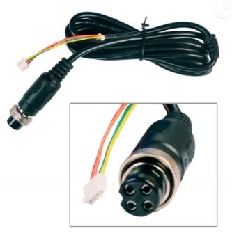 China 4 Pin DIN Female Plug Power Cable for S-video 28AWG 4C UL2464 Gray Connector for sale