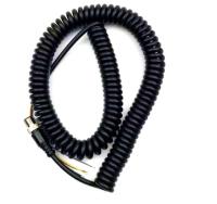 China Customized 4pin Coil sprial cable supplier with waterproof connector for sale