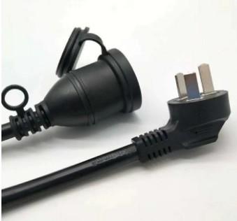 China CCC Approved 16A Power Cord Male to Female IEC Plug for High Power PDU 3x0.75mm2 for sale