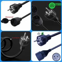 China VDE Approved H05VV-F H05RN-F European Waterproof Rubber Power Cord 1.8m Extension Plug for sale