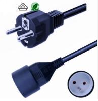 China H05VV-F H05RN-F Waterproof Power Cord with VDE Approval 90C 0.8mm Jacket Custom Length for sale