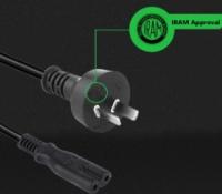 China Argentina IRAMY02 Power Cord VDE H05VV-F 2 Pin Plug AC Power Supply Cable Custom Length 1M 1.5M 1.8M 2M for sale