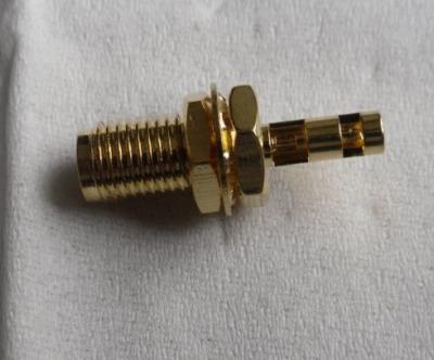China ISO9001 Gold Plated SMA Female RF Connector 3GHz 50 Ohm for Microwave Equipment for sale