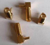 China SMA-KW1.5 50 Ohm 90 Degree Elbow Female RF Connector Gold Plated 0-3GHz for sale