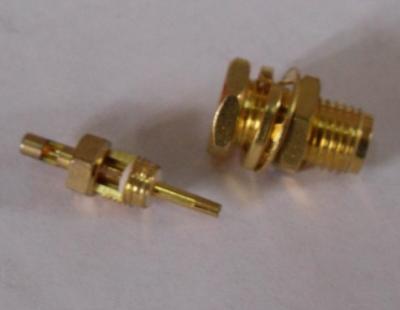 China Polytetrafluoroethylene Insulator SMA RF Coaxial Connectors for sale