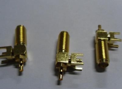 China 90 Degree Quadruple Connection RF SMA Coaxial Connector for sale