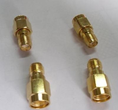 China ISO Gold Plated SMA RF Coaxial Connector 50 Ohm 0-3GHz for Microwave Equipment for sale