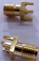 China 50 Ohm Impedance SMA RF 4 Pin Socket With Gold Plated for sale