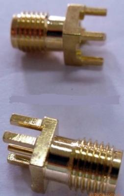 China 50 Ohm Impedance SMA RF 4 Pin Socket With Gold Plated for sale