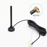 China 6dBi 824-1710MHz GSM Magnetic Chuck Antenna with MCX-M 90 Degree Connector for sale