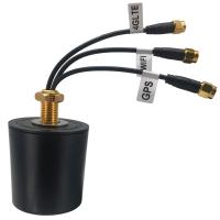 China Outdoor Waterproof GPS WiFi 4G LTE Combo Antenna 28dBi SMA J Connector 2.5m Cable for sale