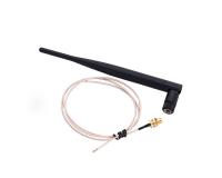 China 195mm RF 2.4 5G Antenna 5dBi IPEX to SMA Male Connector Dual Band for sale