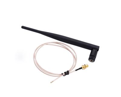 China 195mm RF 2.4 5G Antenna 5dBi IPEX to SMA Male Connector Dual Band for sale