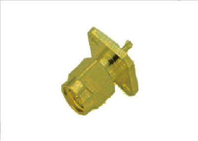 China LMR400 SMA Straight Male Connector Brass Gold Plated 50 Ohm Crimp Plug for Coaxial Cable for sale