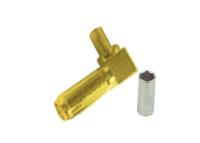 China Brass SMA Female to SMA Female 4 Hole Flange RF Adapter Connector 50 Ohm 18 GHz for sale