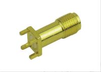 China Industrial Brass SMA Connector 50 Ohm 18 GHz RF Coaxial Adapter for Standard Cables for sale