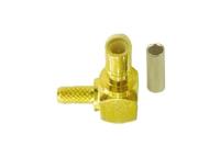 China Full Brass RF Coaxial Straight SMA Male Crimp Connector 50 Ohm for RG316 RG174 Cable for sale