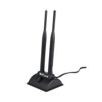 China 2.4G 5.8G Dual-Band Large Folding Desktop Antenna 3-35V 50 Ohm Wireless Router Antenna for sale