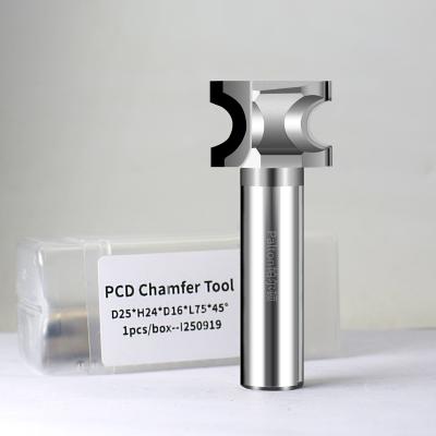 China Carpenter'S Carbide PCD Router Cutters Bit CNC Woodworking Bullnose Half Circle Knife for sale