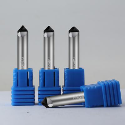 China 6mm AlTiN Coated PCD Diamond CNC Engraving Bit Palton 2‑Edge Heavy‑Duty Milling Cutter for Granite Tombstone Ceramic for sale