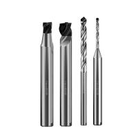 China Heavy Duty PCD Polycrystalline Diamond End Mills CNC Router Abrasion Proof Cutter for sale