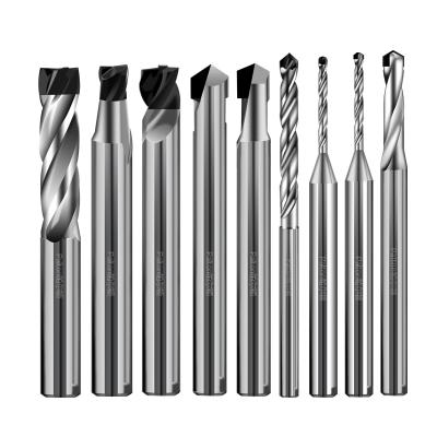 China Spiral Tooth PCD Drill Bit CNC End Mill Engraving Slotting Router For MDF And Silicate Board for sale