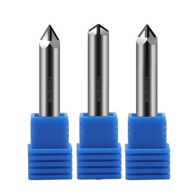 China 10mm PCD Router Cutters Carbide Climb Milling CNC Bits For Aluminum Marble Tombstone Engraving for sale