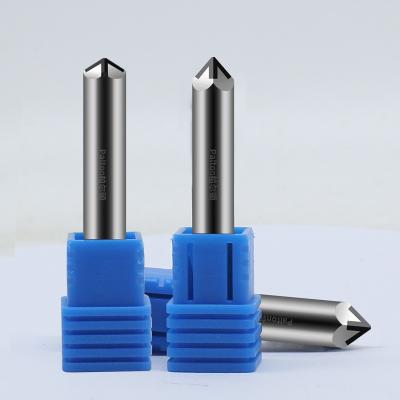 China Palton 10 mm PCD Stone 4F Carving Knife, Wear‑Resistant CNC Milling Tool for Tombstone Lettering for sale