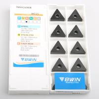 China Tnma 160404 Tungsten Turning Carbide Lathe Tool Inserts High Finish PVD Coated for sale