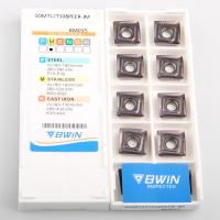 China Somt 12T308 Square Milling Inserts Peer Carbide High Performance Fast Feed for sale