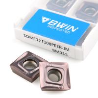China Somt 12T308 Square Milling Inserts Peer Carbide High Performance Fast Feed for sale