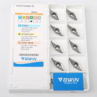 China Vcgt 160404 Carbide Cutter Turning Inserts Sharp Edge Vcgt 110302 110304 for sale