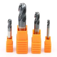 China Cast iron 45 Degree End Mill Cutter Head Grooving Carbide Ball Nose End Mill for sale