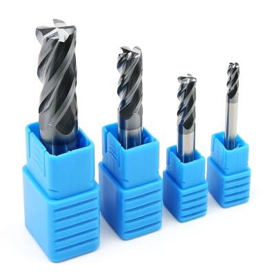 China Good Rigidity Carbide End Mill CVD Coated Corner Rounding End Mill for sale