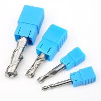 China Two Blades Carbide End Mill 0.8mm Flat End Mill Good Smoothness for sale